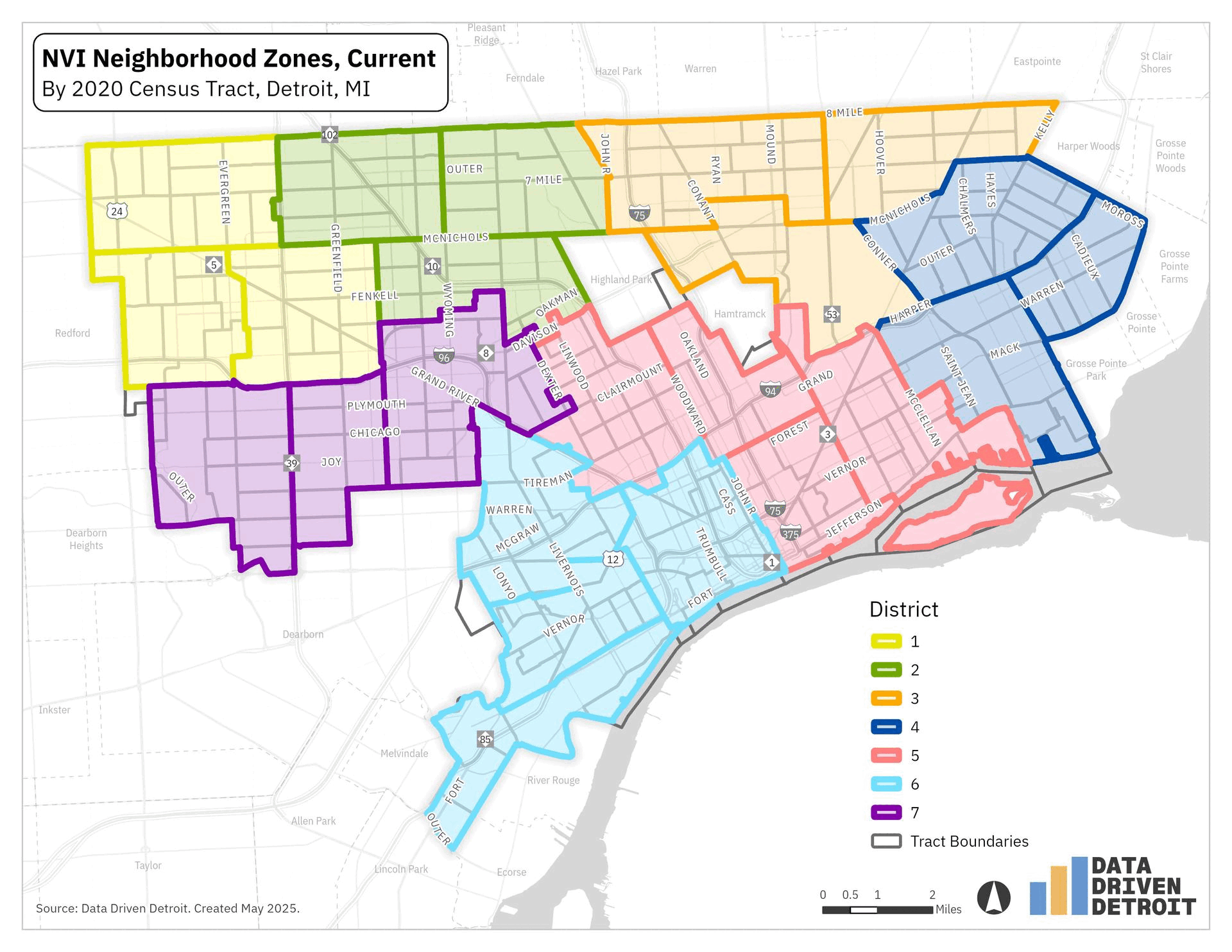 You can see how the neighborhood zones changed within each council ...